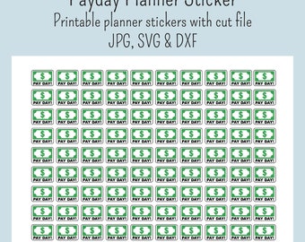 Printable Payday Stickers | Etsy