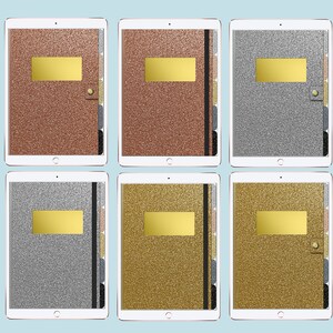 Glitter Goodnotes Notability Digibujo Digital School Planner 5 Covers 5 ...