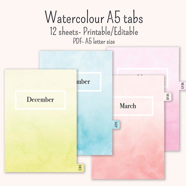 Filofax Tabs - Etsy