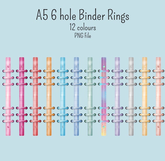 Binder rings digital clip art GoodNotes notability digibujo planner ...