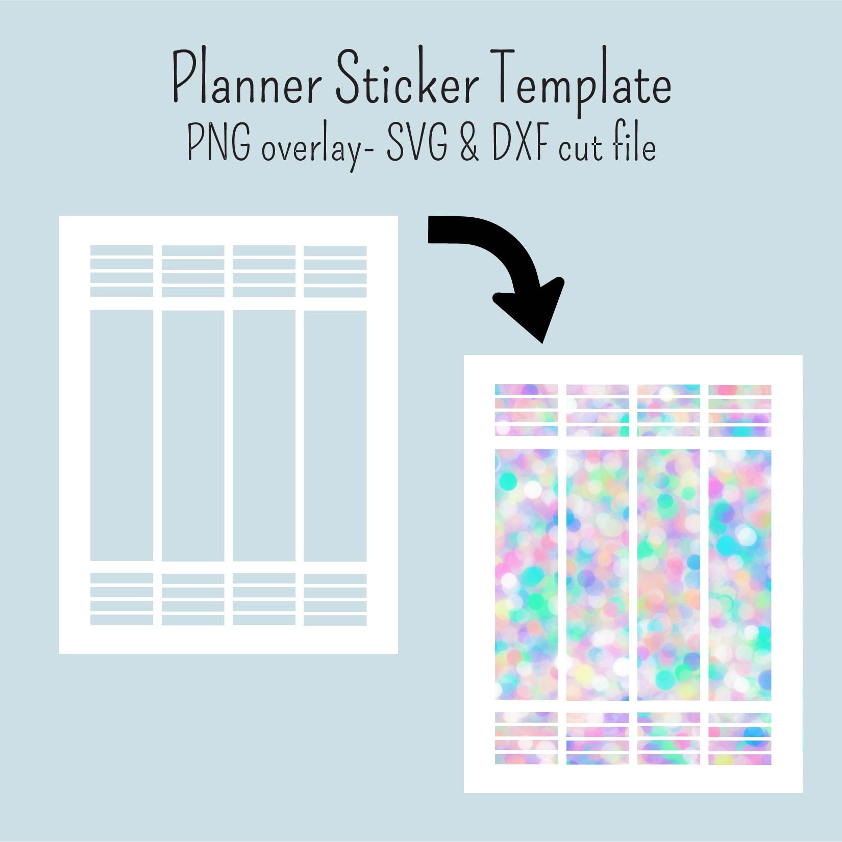 Paper Paper & Party Supplies Planner sticker templates svg png ai dxf ...