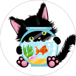 144 Cute Cats 30mm Reward Stickers for Teachers Parents and | Etsy