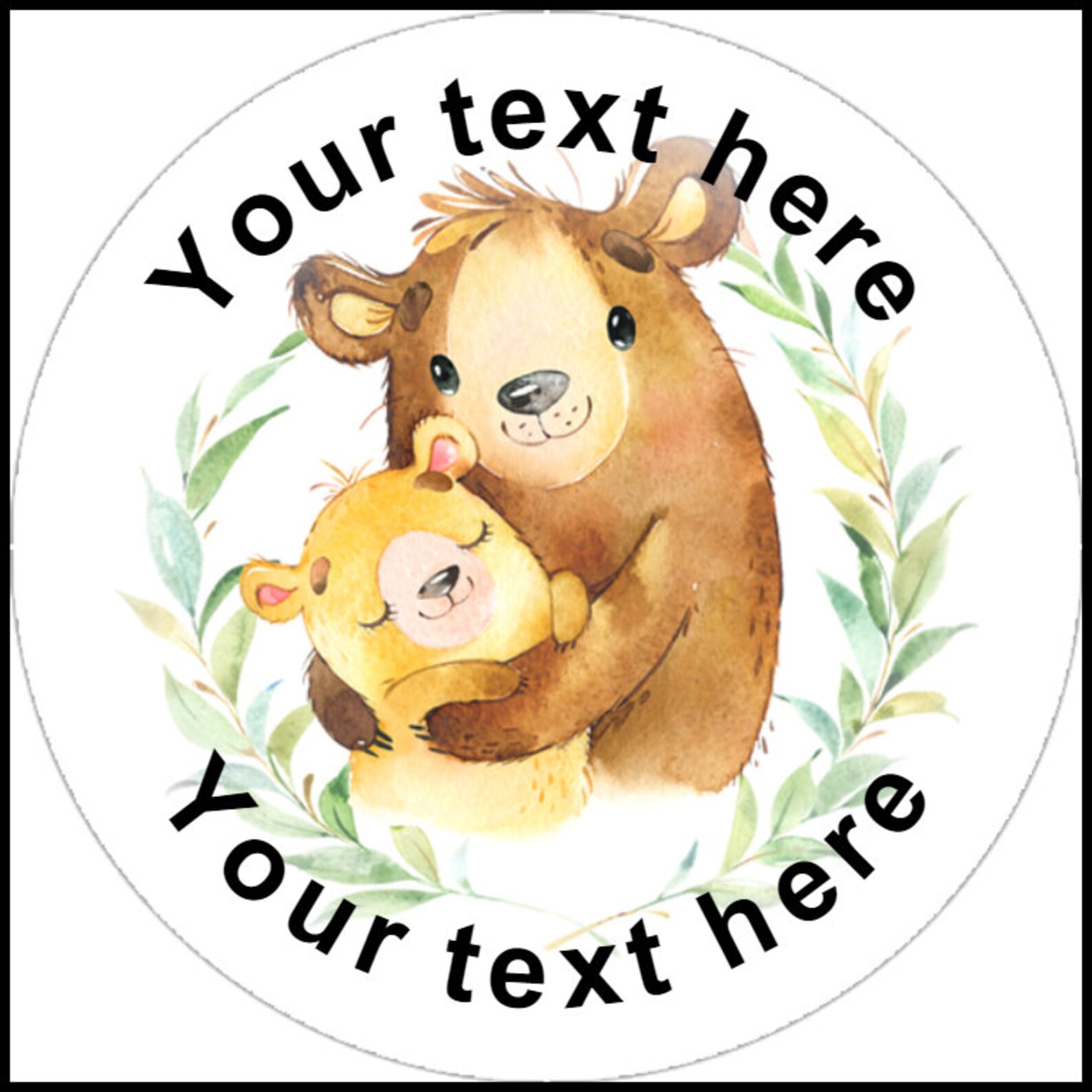 144 Personalised Bear Hug 30mm Reward Stickers for Teachers - Etsy