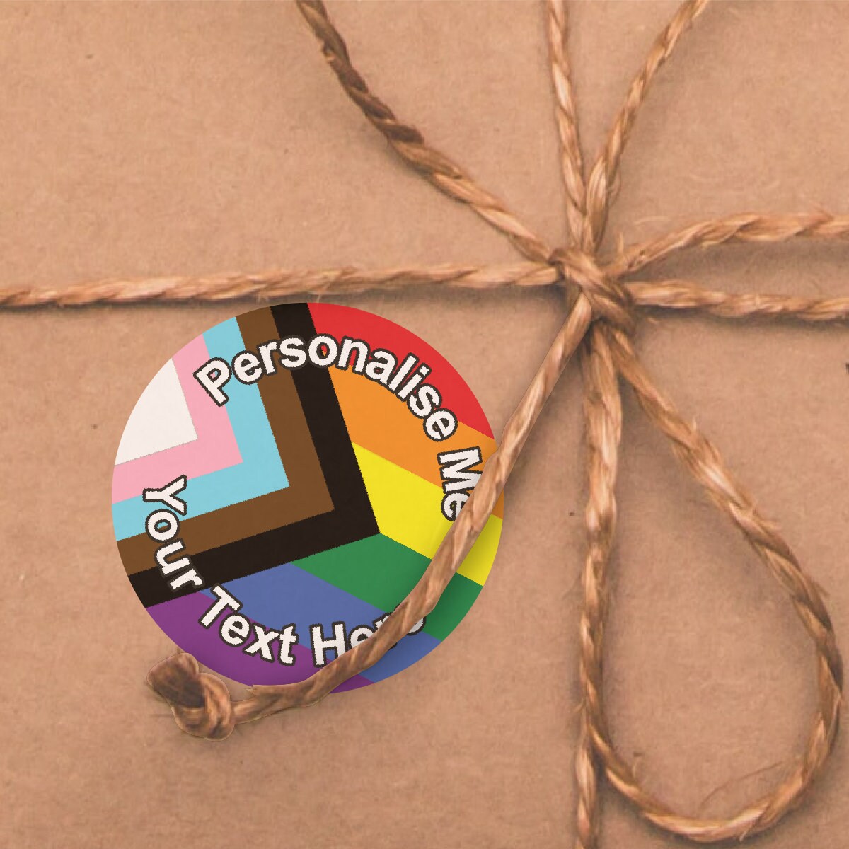 144 Personalised LGBT Pride Flag 30mm Round Sticker Labels - Etsy UK