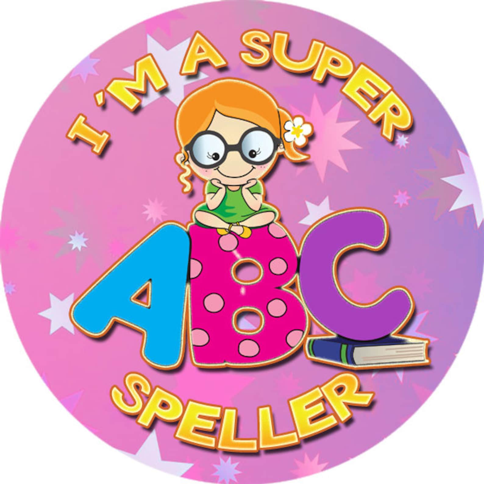 144 Super Speller 30 Mm Reward Stickers for School Teachers - Etsy