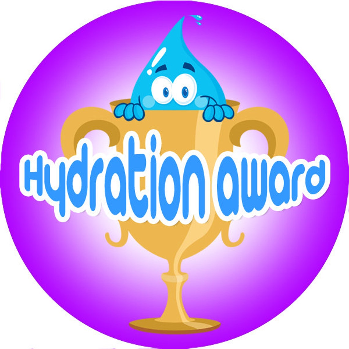 144 Hydration Awards 30mm Drink Water Reward Stickers for | Etsy