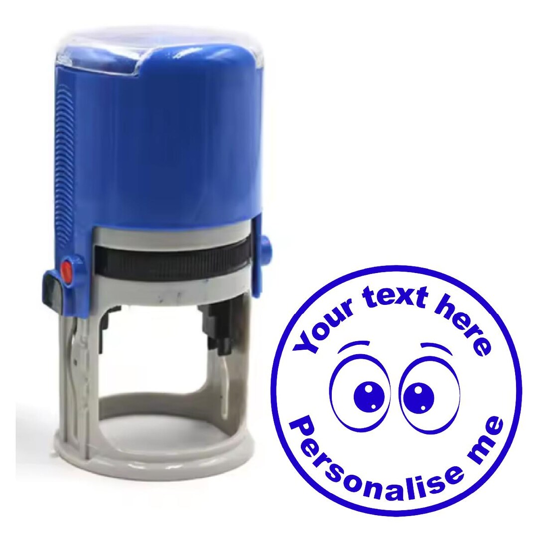Personalised Stamp Eyes 30mm Self Inking Stamper for School Teachers ...