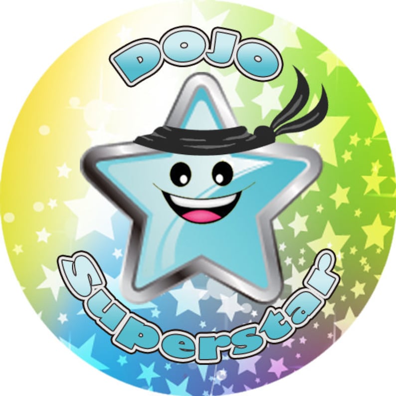 144 Dojo Superstar 30 Mm Reward Stickers for Teachers Parents - Etsy UK