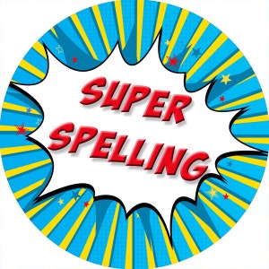 144 Superhero Speller 30 Mm Reward Stickers for School Teachers ...
