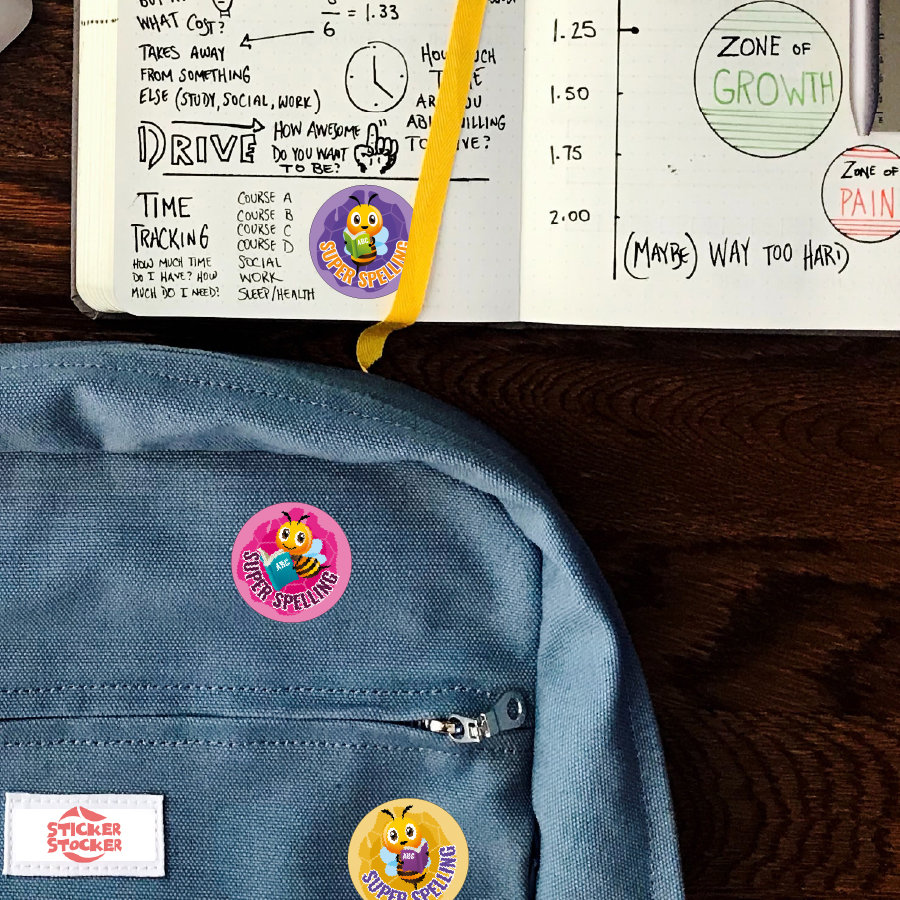 144 Super Spelling Bee 30mm Reward Stickers for School - Etsy