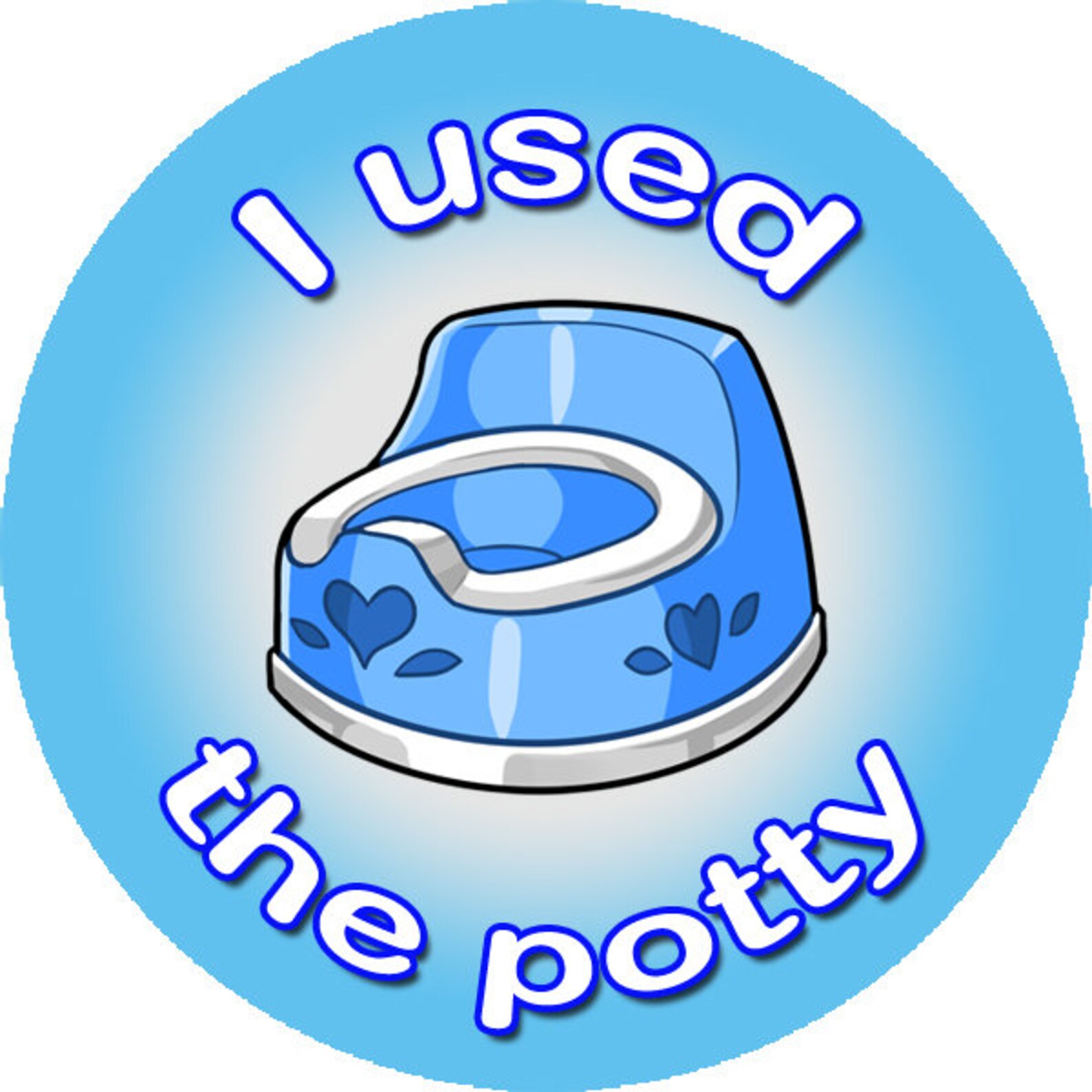 144 Potty Rewards 30mm Toilet Training Reward Stickers for | Etsy