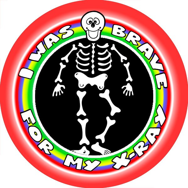 144 X-ray Bravery Award 30 Mm Reward Stickers for Nurses, Doctors or ...