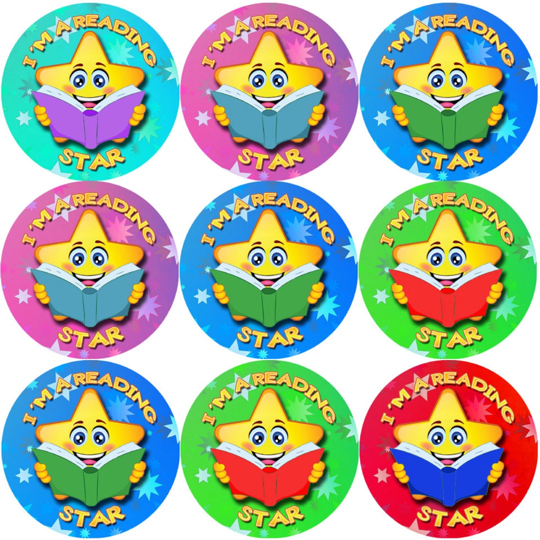 144 Reading Star 30 Mm Reward Stickers for School Teachers, Parents and ...
