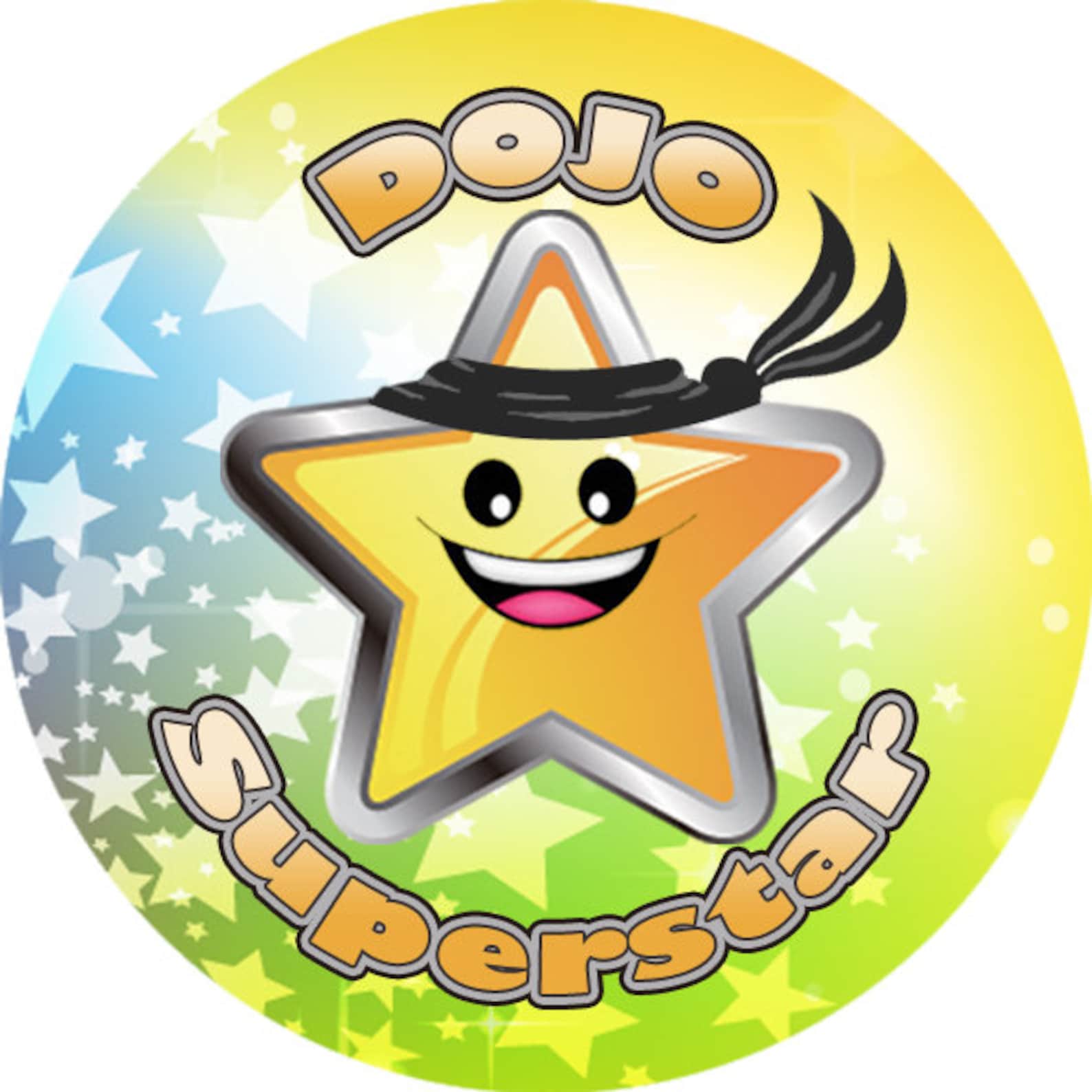 144 Dojo Superstar 30 Mm Reward Stickers for Teachers Parents - Etsy UK