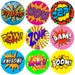 144 Superhero Action Words 30mm Comic Reward Stickers for - Etsy
