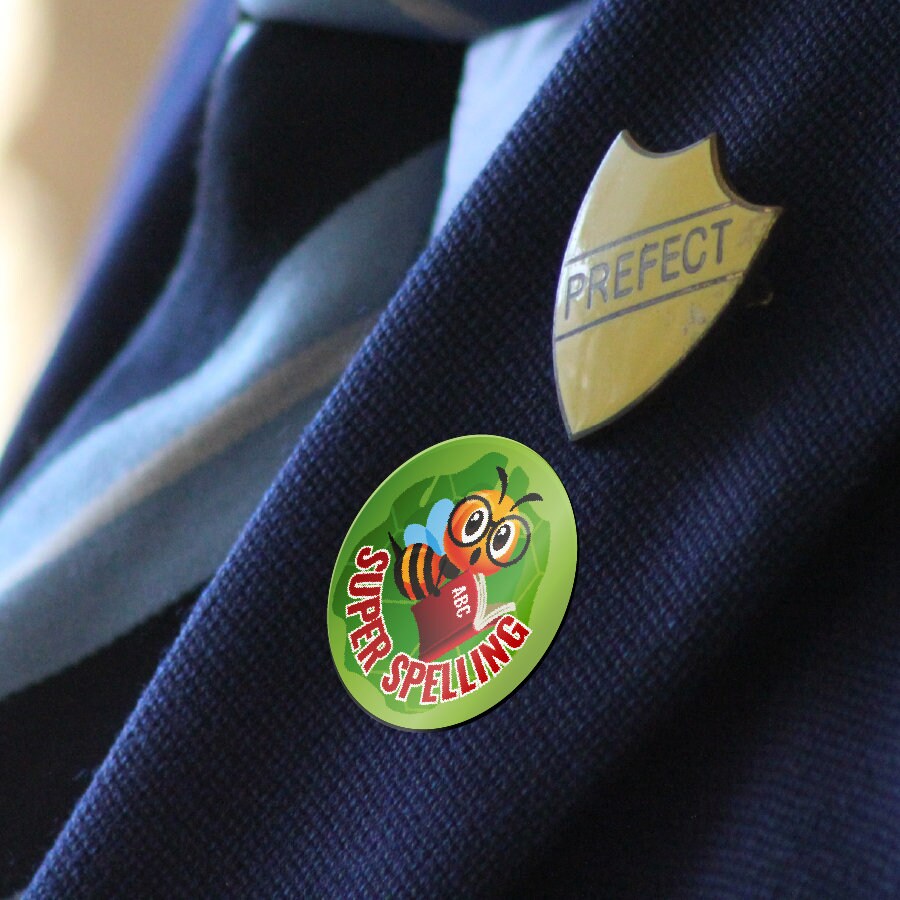 144 Super Spelling Bee 30mm Reward Stickers for School - Etsy