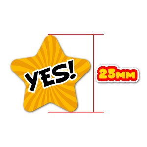 210 Positive Praise Word Stars 25mm Shaped Children's Reward Stickers ...