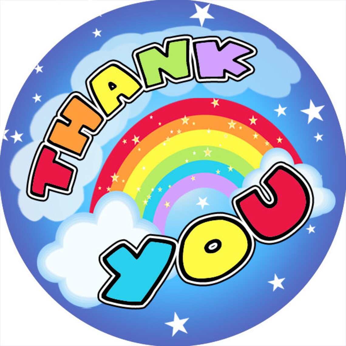 144 Thank You Rainbows 30mm Stickers for Teachers Parents and | Etsy