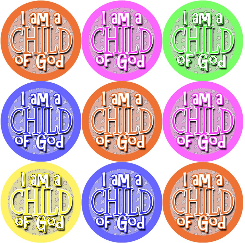 144 Child of God 30mm Round Children's Christian Reward | Etsy