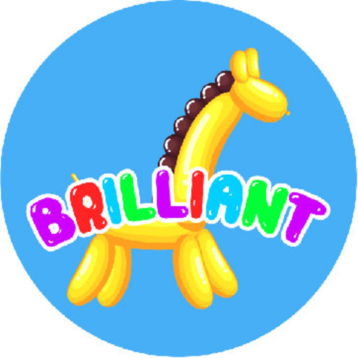 144 Balloon Animal Praise Themed 30mm Stickers Glossy Reward - Etsy