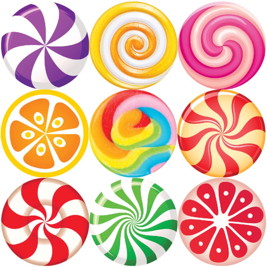 144 Sweet Lollipops 30mm Children's Reward Stickers for Teachers or ...
