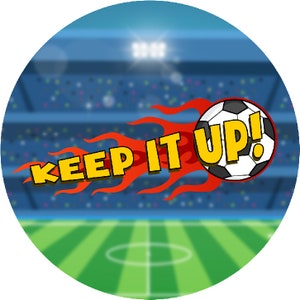 144 Keep It up Footballs 30mm Stickers Glossy Reward Stickers - Etsy UK
