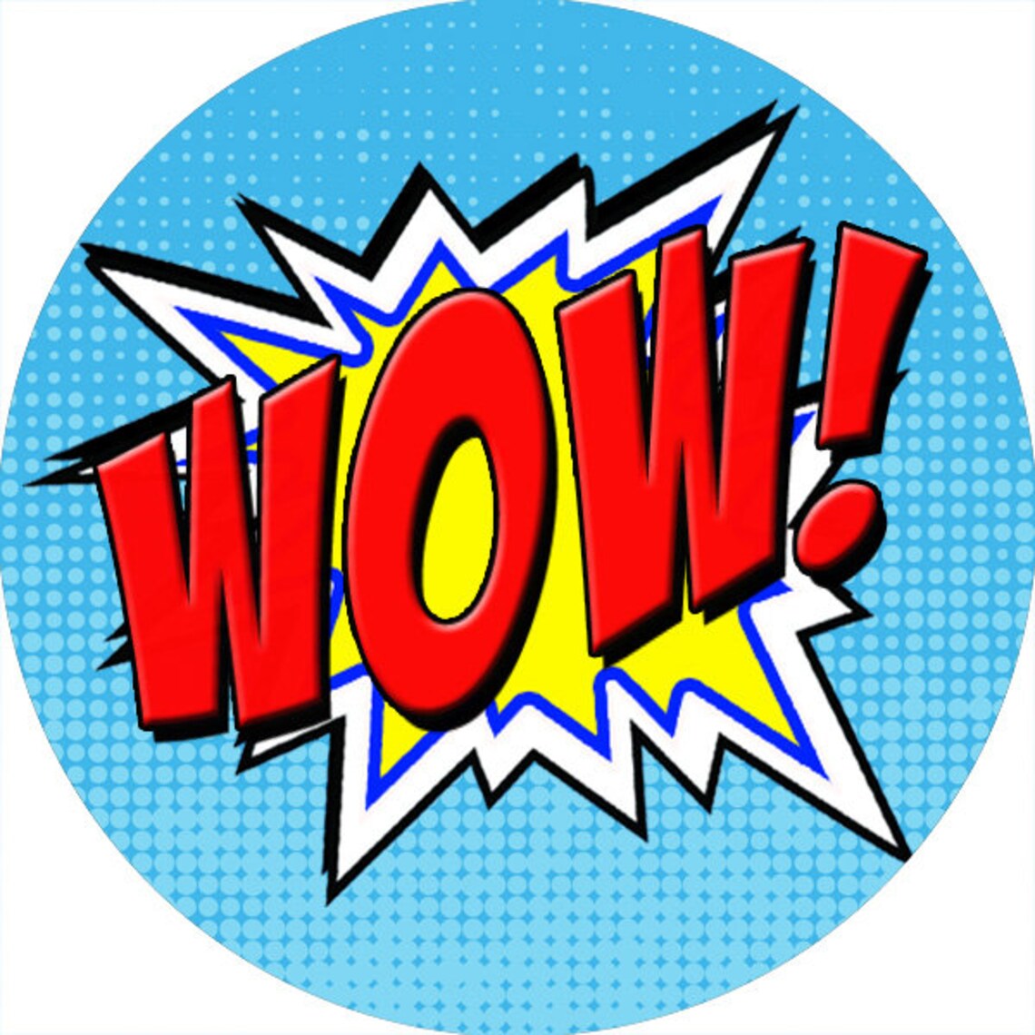 144 POW WOW Superhero 30mm Reward Stickers for Teachers | Etsy