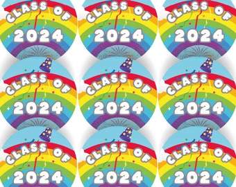 144 Happy Birthday Monsters 30mm Round Children's Reward Stickers for ...