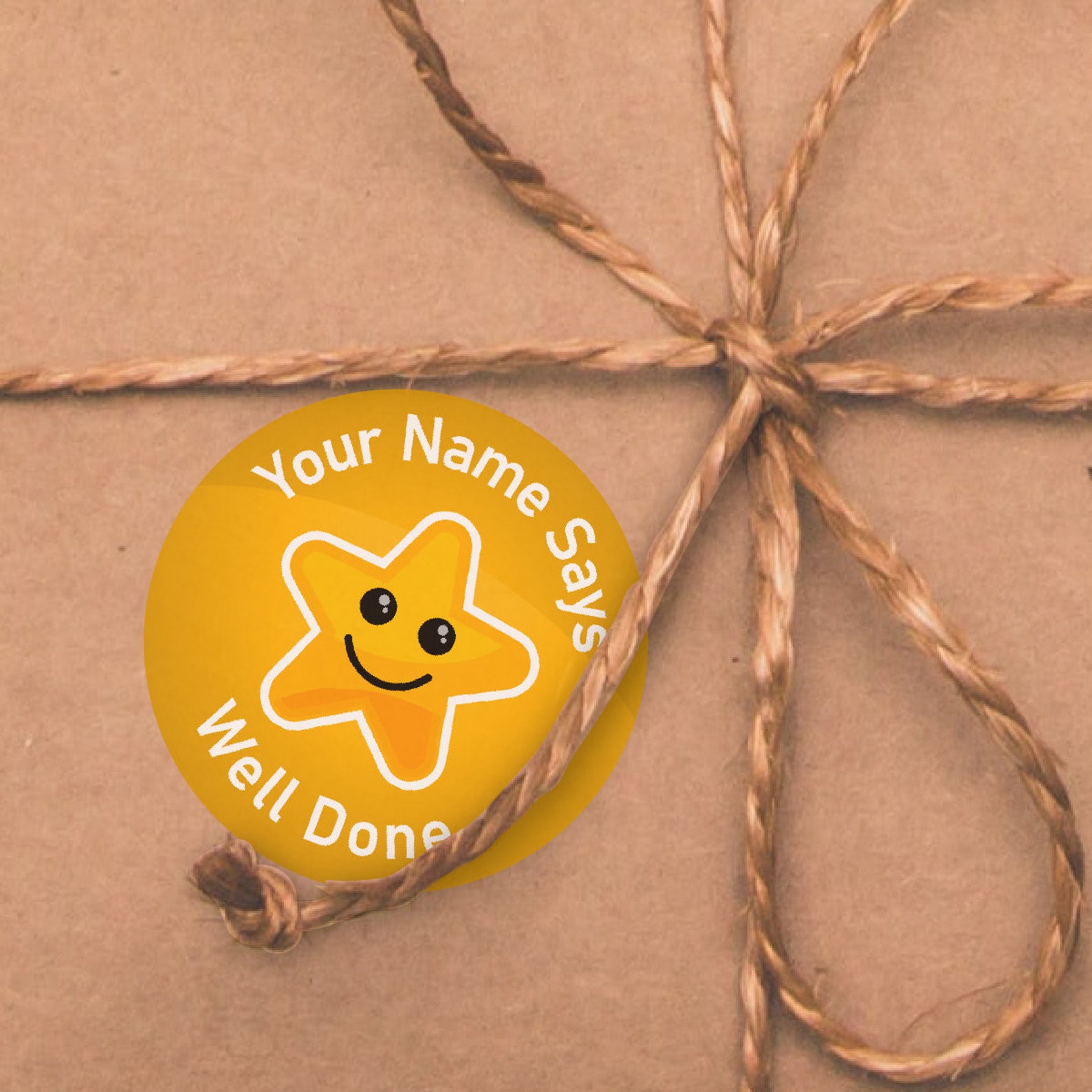 144 Personalised Well Done Star 30mm Reward Stickers for - Etsy