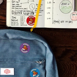 144 Great Reading Book Worm - 30mm Reward Stickers for School Teachers ...