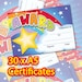 30 Rainbow Award Certificates for School Teachers, 250gsm A5 Silk ...