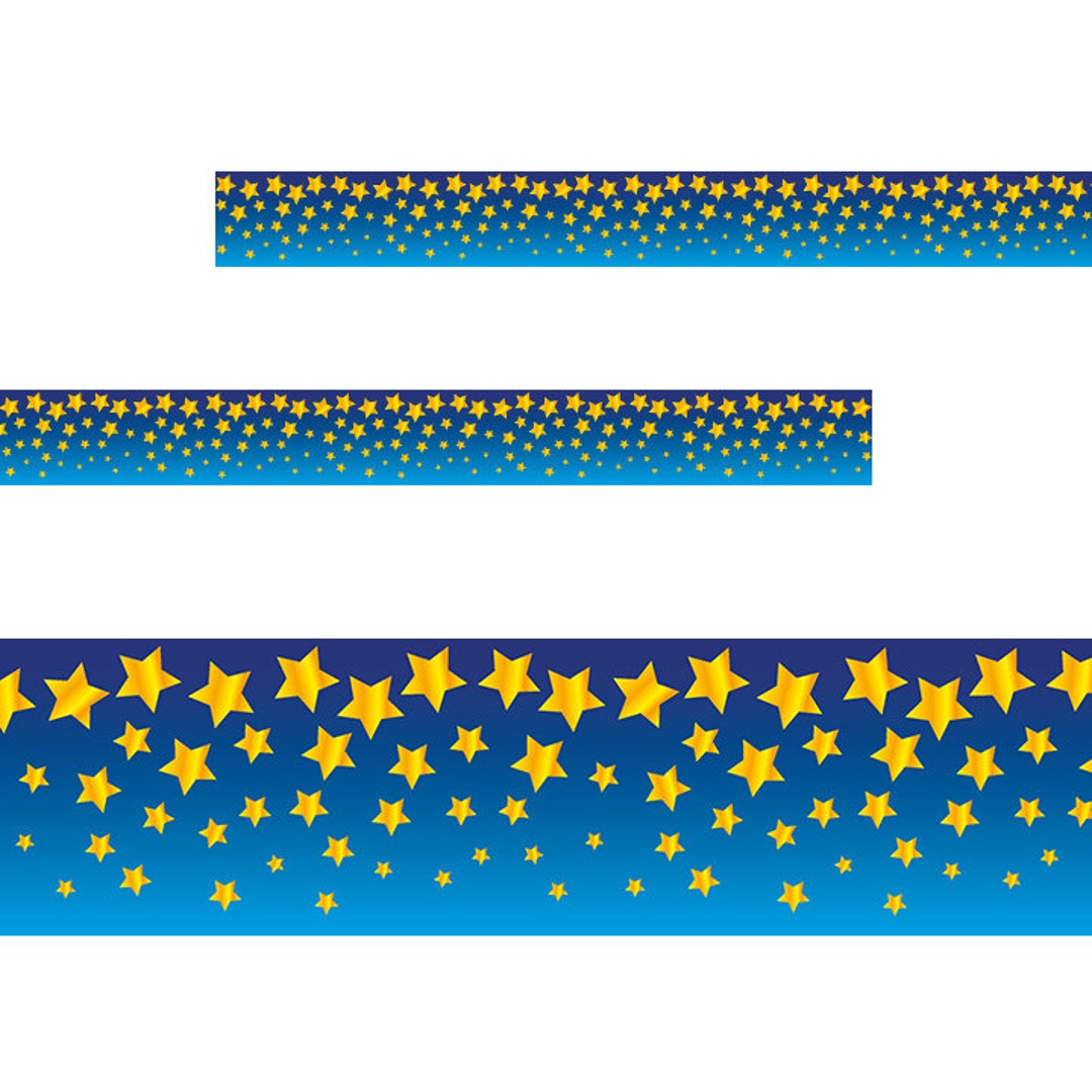 Bright Star Classroom Trimmers 14.25m Long Notice Board Display Borders ...
