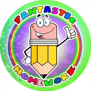 Fantastic Homework Reward Stickers, Teacher Supplies (144 30mm) - Etsy UK