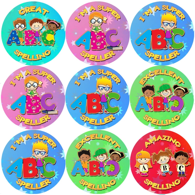 144 Super Speller 30 Mm Reward Stickers for School Teachers | Etsy
