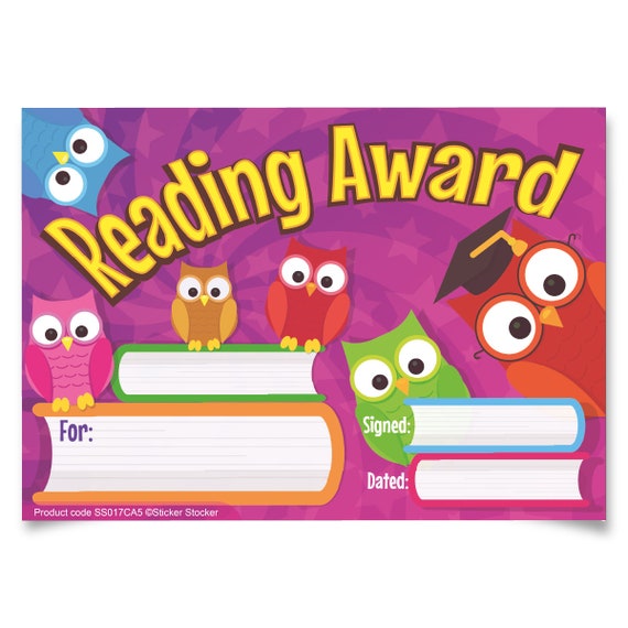 Cartoons Reading Award Certificates Guided Reading Certificates