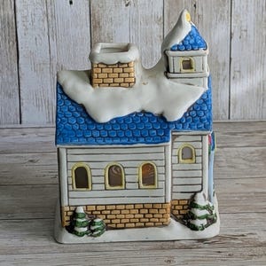 Vintage Lefton Colonial Village Ceramic Church 06985 1988 Hand Painted ...