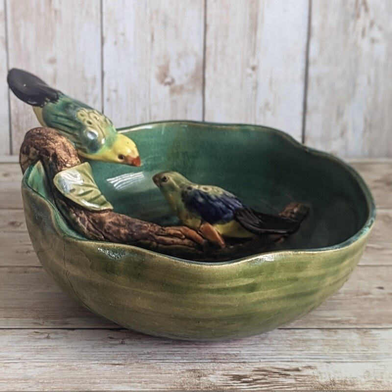Pottery Bird Bath - Etsy