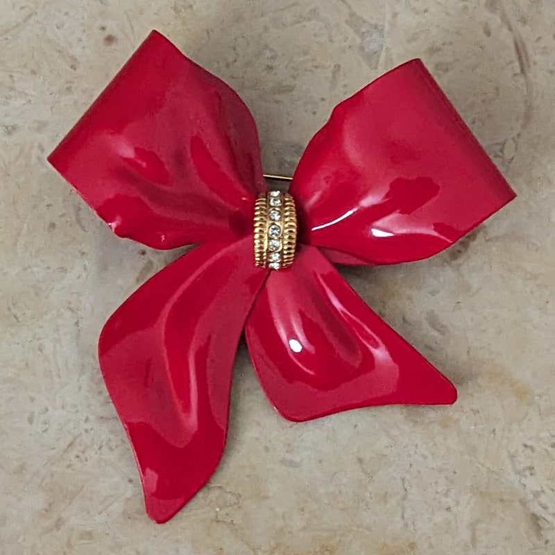 Bow Brooch - Etsy