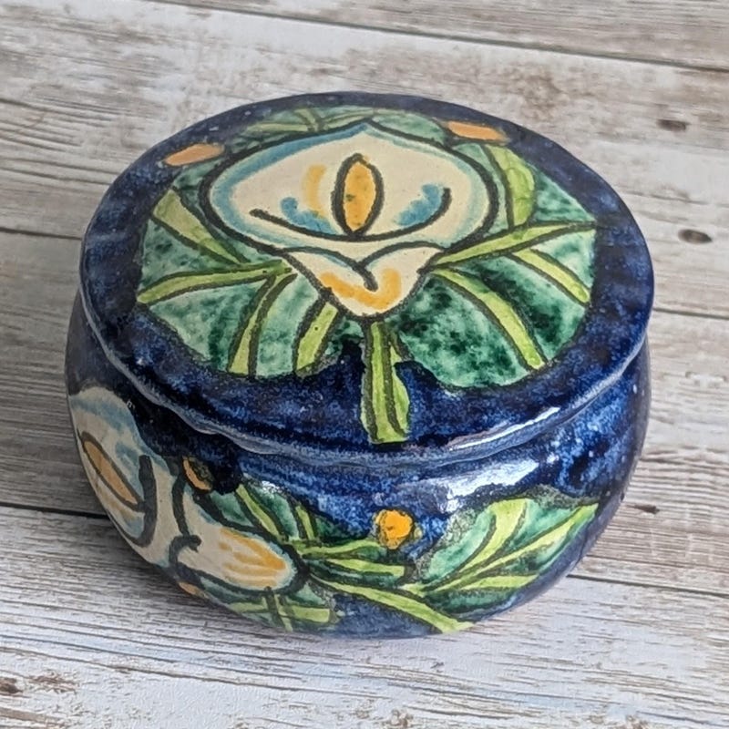 Pottery Trinket Box - Etsy