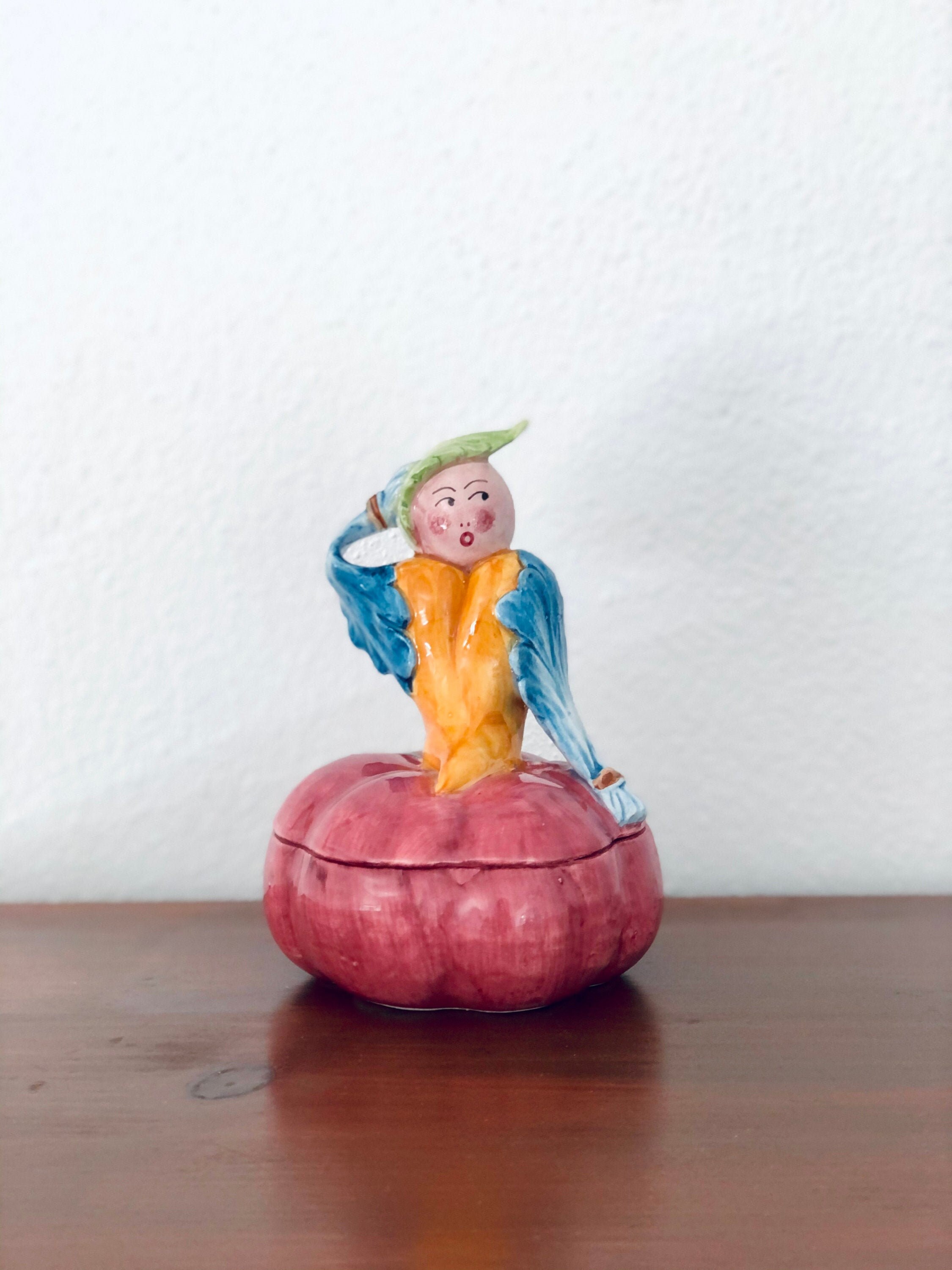 Vintage Neiman Marcus Horchow Anthropomorphic Vegetable Pixie Trinket ...