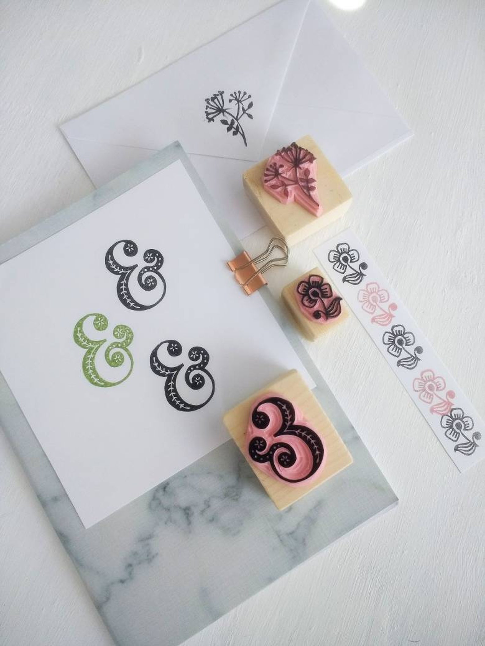 Ampersand Rubber Stamp Initial Stamp Symbol Stamp Wedding | Etsy