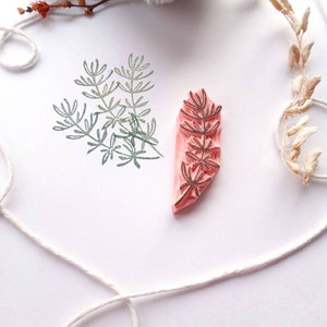 Thyme Herb Rubber Stamp. - Etsy