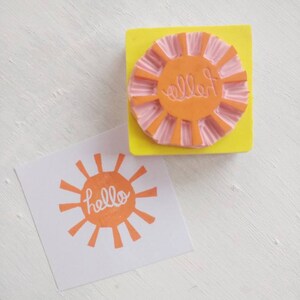 Sun Stamp, Hello Stamp, Sunshine Stamp, Weather Stamp, Summer Stamp ...
