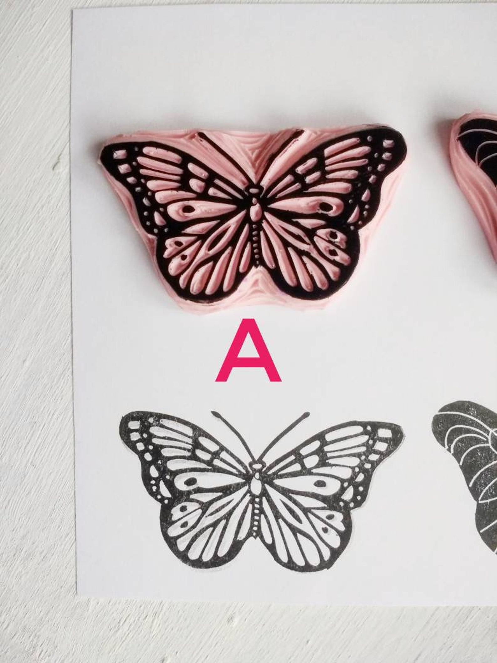 Butterfly Rubber Stamp Set of 3 Butterflies Nature Lover - Etsy UK