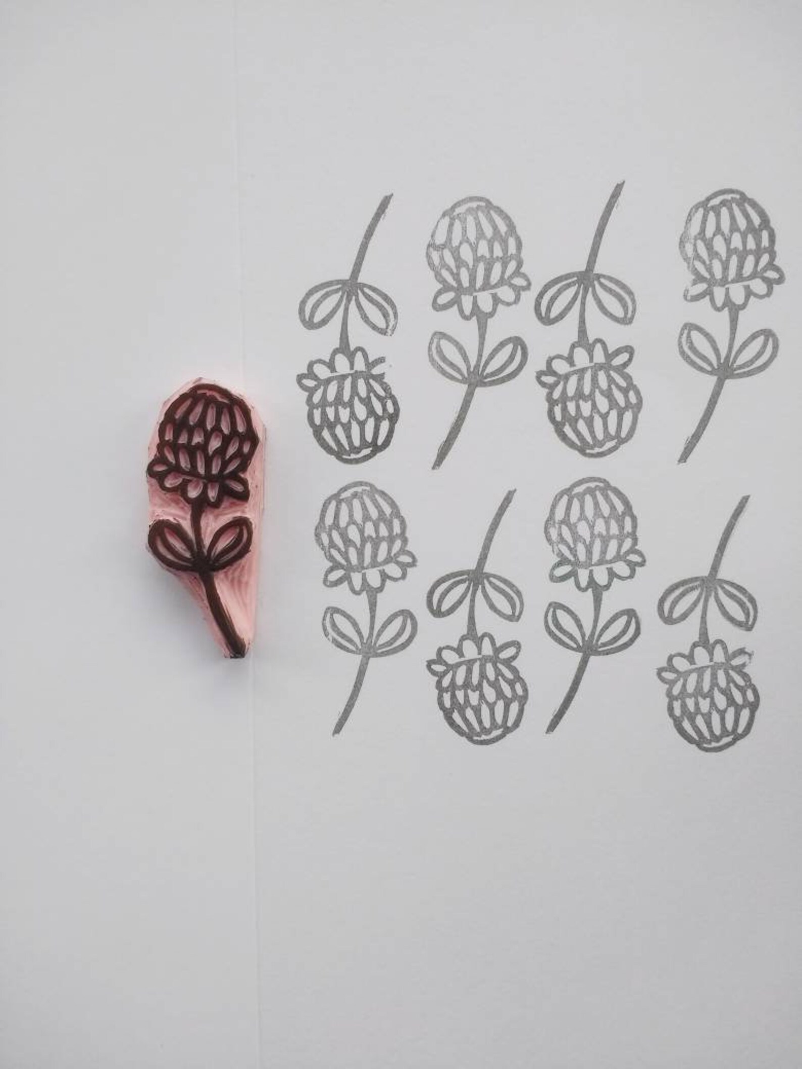 Thistle Flower Rubber Stamp Wild Flower Stamp Flower Decor - Etsy