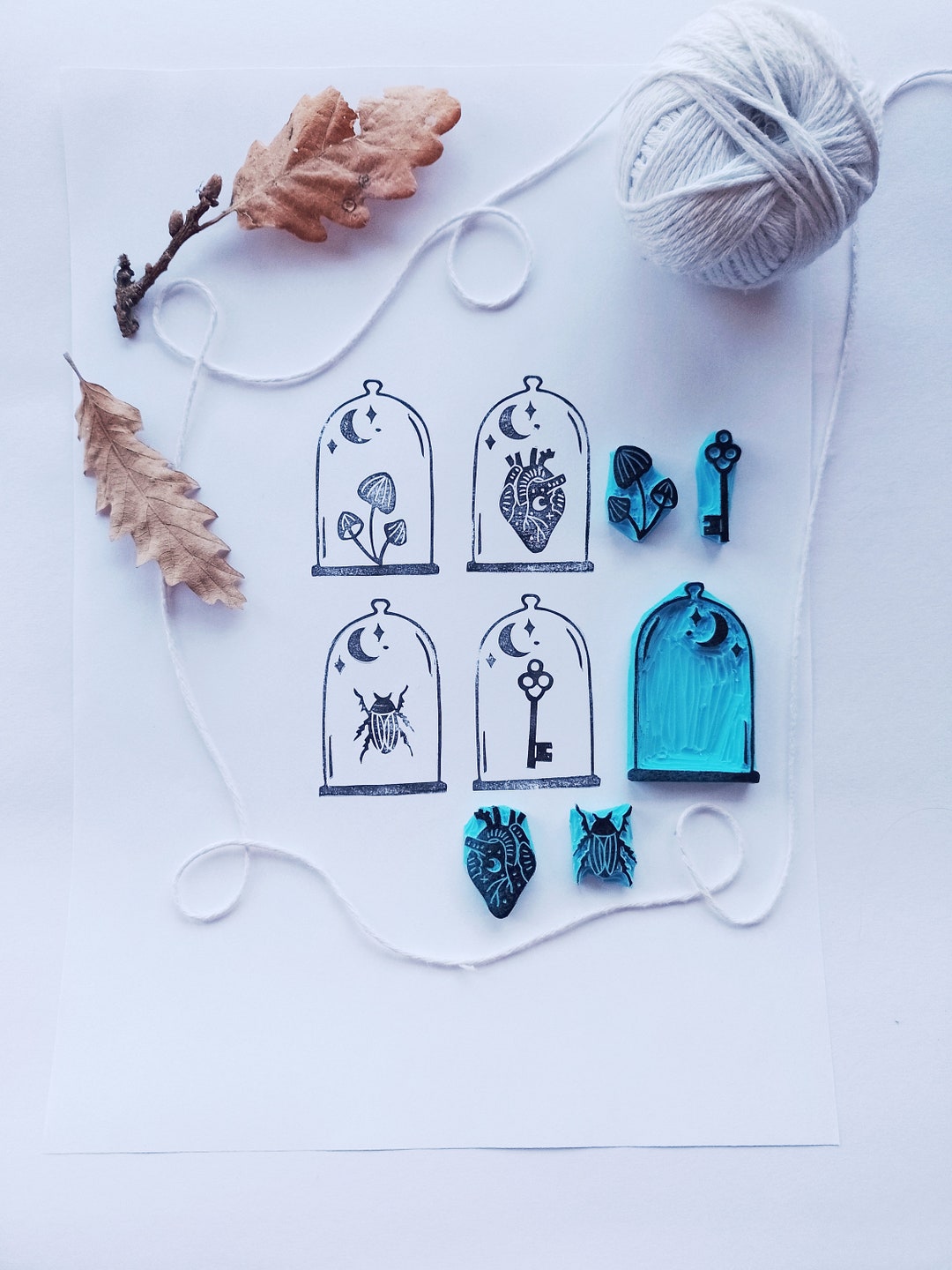 Dome Rubber Stamp, Apothecary Cloche Stamp - Etsy