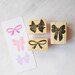 Bow Stamp Ribbon Stamp Bow Stamp Set Ribbon Bow Stamp - Etsy