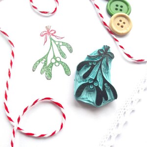 Mistletoe Rubber Stamp. - Etsy UK