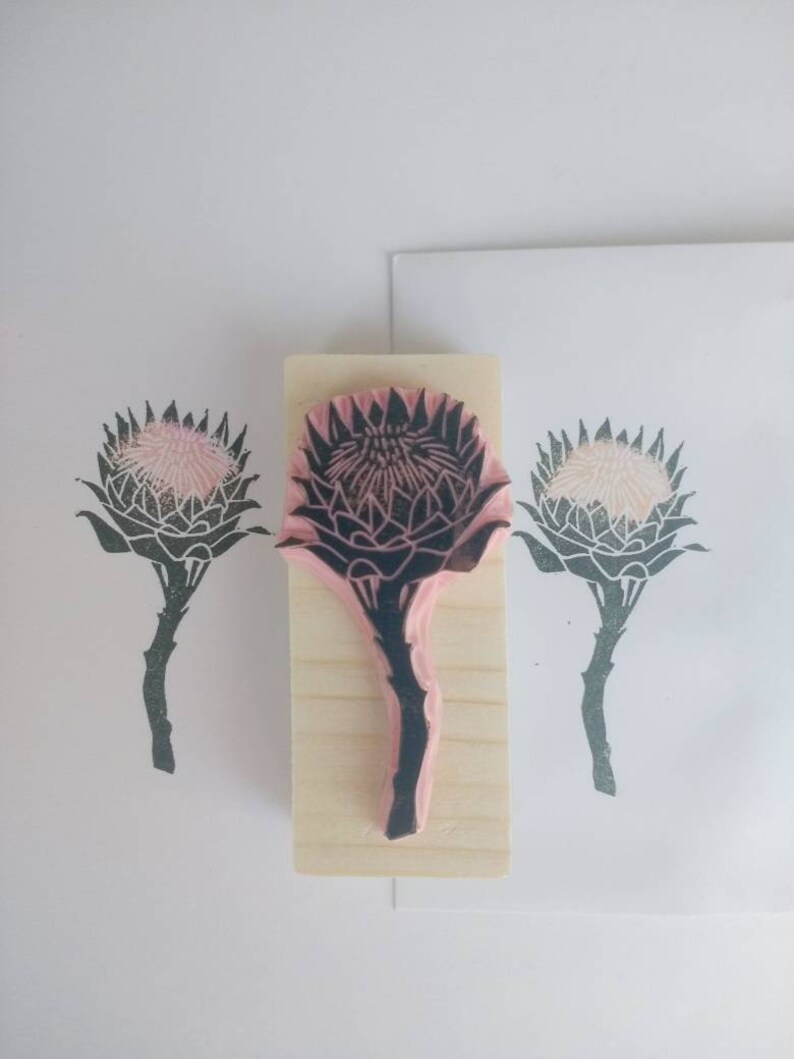 Protea Rubber Stamp Flower Stamp Wedding Decor Floral Diy - Etsy