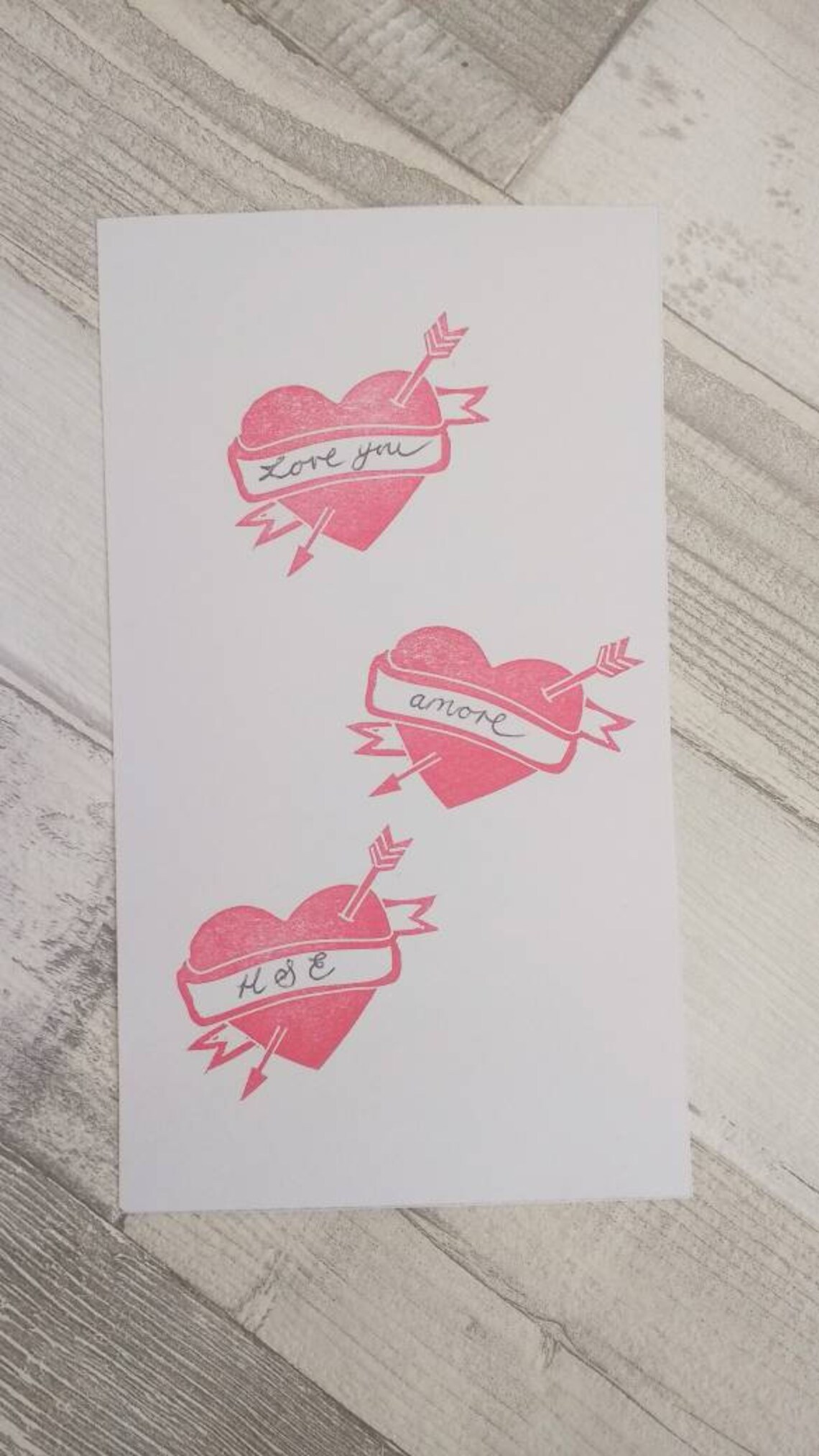 Heart Rubber Stamp Personalised Heart Stamp Love Heart - Etsy